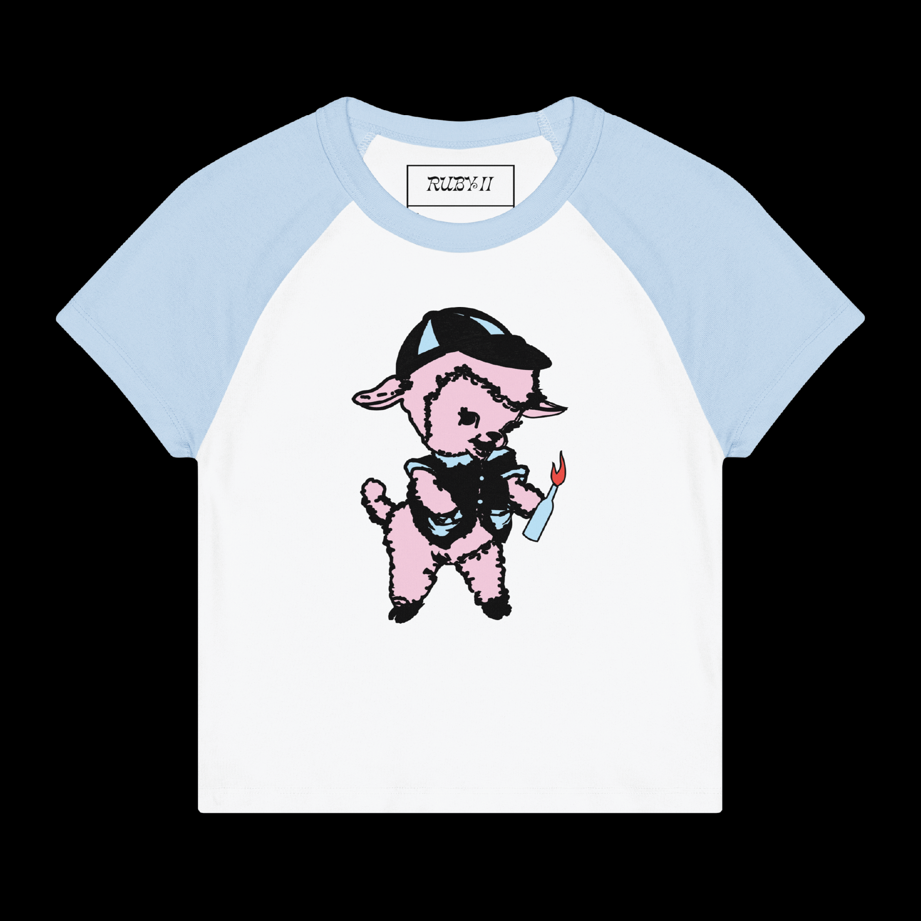 Lil Lamb Cropped Baby Tee – Ruby II